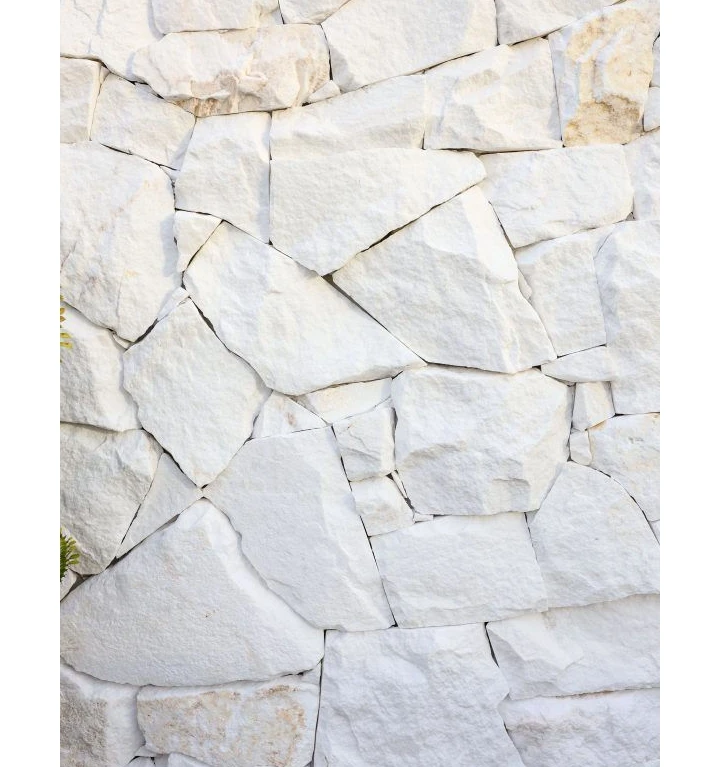 SHIHUI Natural Wall Cladding Stone White Quartzite Dry Stack Stone Wall ...