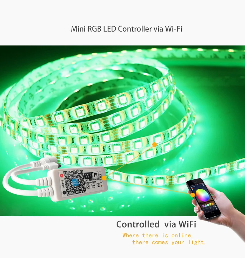 Mini Multifunction Wifi Rgbw Controller Signal Dimmer Smart Home App ...