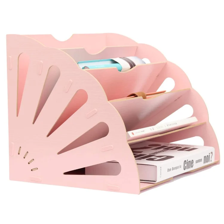 High Quality Mdf Desktop Office Organizer Paper Filing Tray File Holder ...