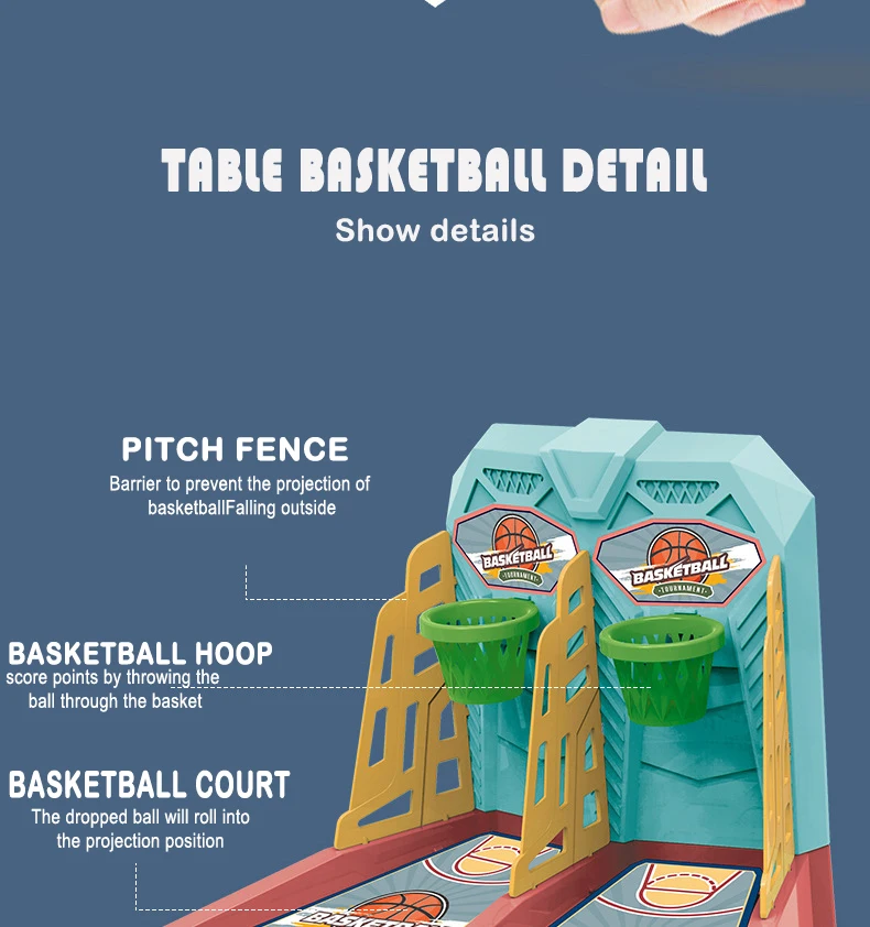 2022 Hot Sell Finger Ejection Basketball Game Shooting Machine ...