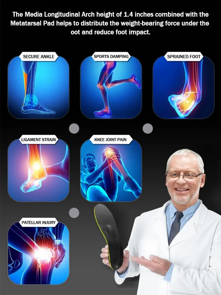 Ideastep Orthopedic Insoles - High Arch Support & Comfort