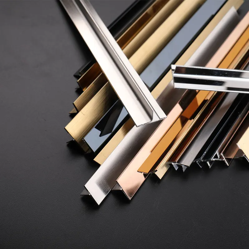 Stainless Steel Tile Trim - Decorative Polished T Shape