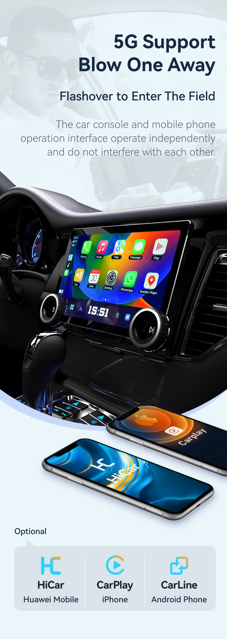 For Toyota Hilux 11.8 Inch Touch Screen With Knob Car Stereo Multimedia ...