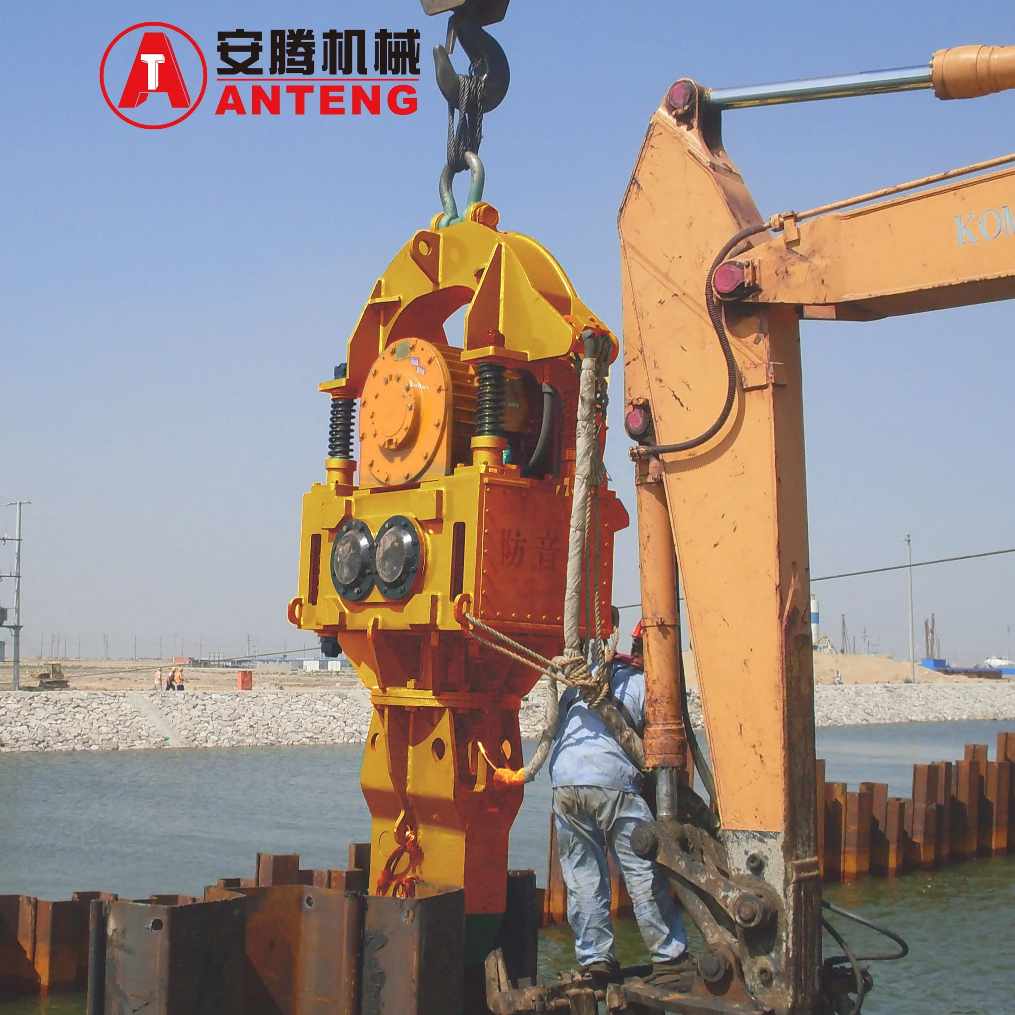 Sheet Pile Electric Mini Excavator Piling Hammer Vibro Hammer For Sheet ...