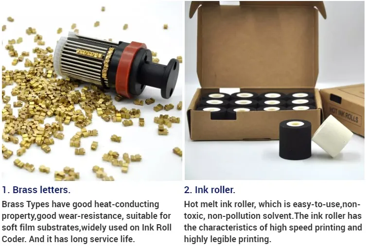 Brass Type Letter Alphabet Number Metal Block for Ink Coder