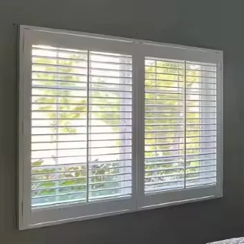 White Color Perfect Fitting Pvc Louver Outdoor Blinds Waterproof Window ...
