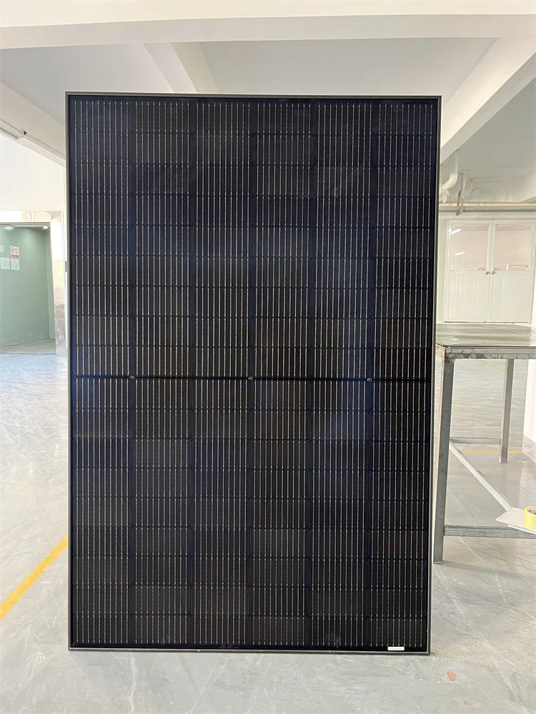 All Black Pv Module 450w 400w 410w Mono Perc Full Black Solar Panels ...