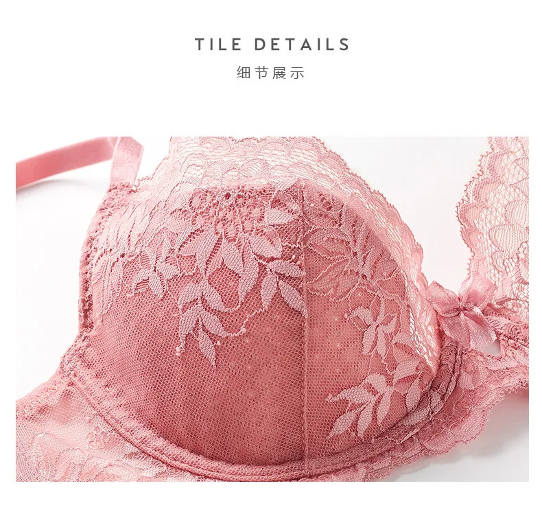 Floral Bra Underwire Ultrathin Lingerie Lace Bralette Brassiere Plus