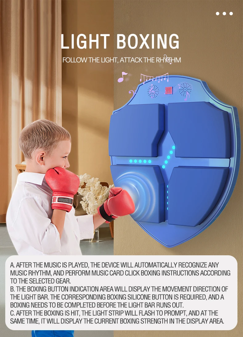 Reaction Sports Training Equipment Wall Pad Box Punching Kick Machine ...