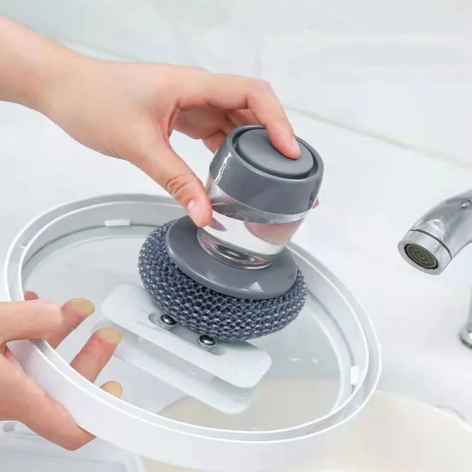 Kitchen Utensils With Bathroom Cleaning Tools Soap Dispensing Washing ...