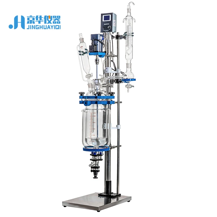 Small scale chemical reactor design laboratory double walled glass ...