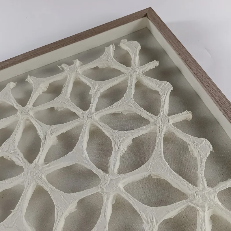 Rustic Abstract 3d Paper Sculpture Home Decoration Wall Art Rice Paper ...