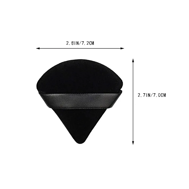 Wholesale Powder Puff Triangle Cosmetic Makeup Thick Soft Finger Velvet ...