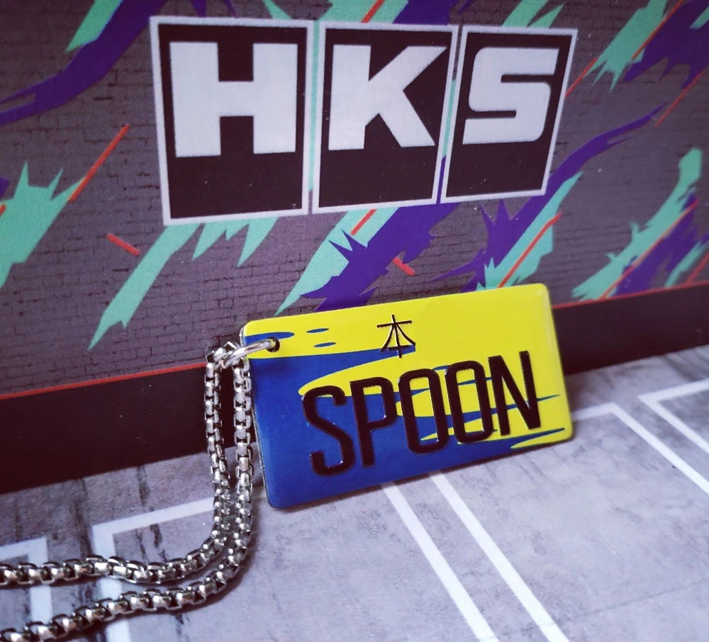 JDM Racing Car Spoon AE86 NOS Wheel Keychain Necklace Design Car JDM ...