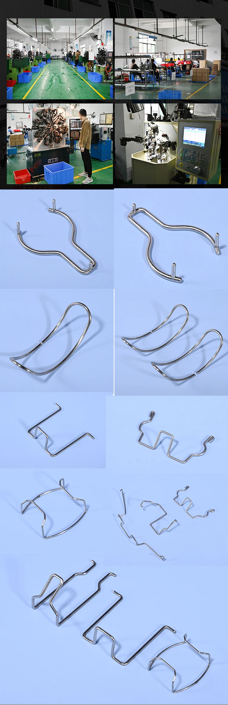V Type Double Hook Galvanized Spring Nickel Plated Stainless Steel Wire ...