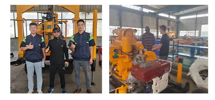 230 Meters Depth Diesel Engine Drilling Rig for Water Wells