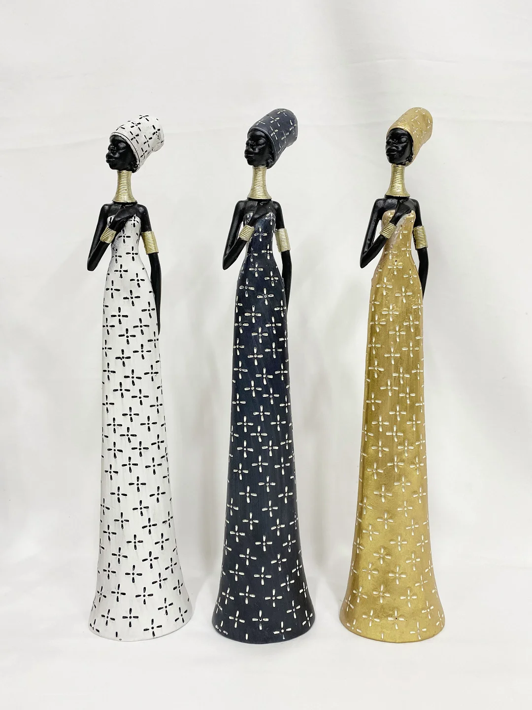 Wholesale Retro African Woman Sculpture Artist Character Statue ...