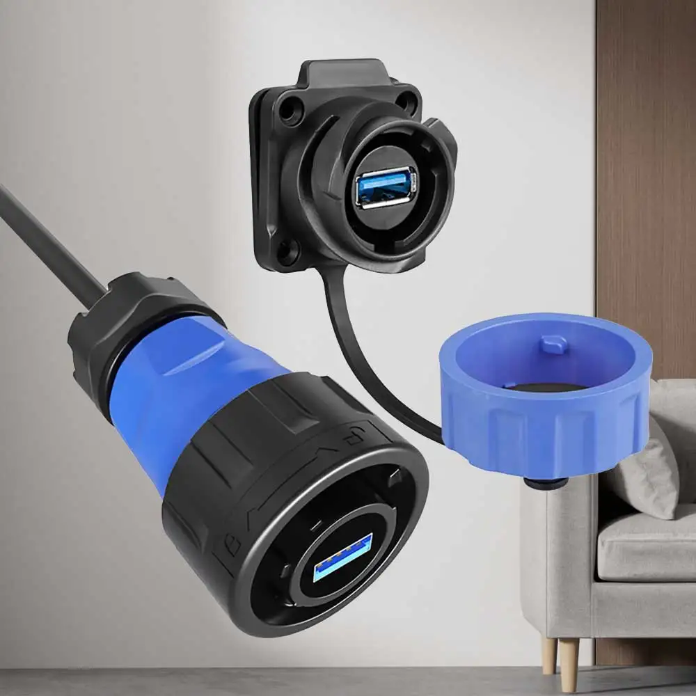 Oswell Usb Panel Mount Usb Port Waterproof Usb 3.0 Cable Connector For ...