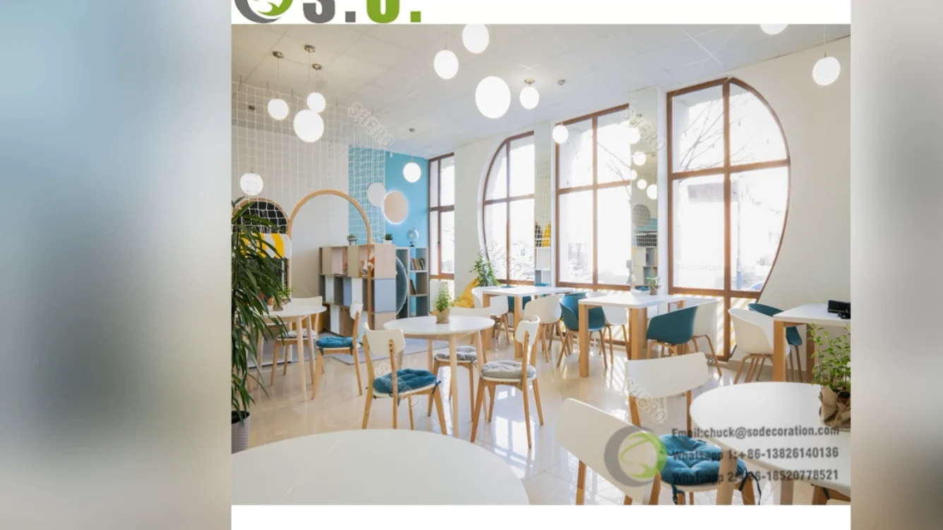 Milk Tea Store Counter Fixtures Bubble Tea Interior Design Modern Cafe ...