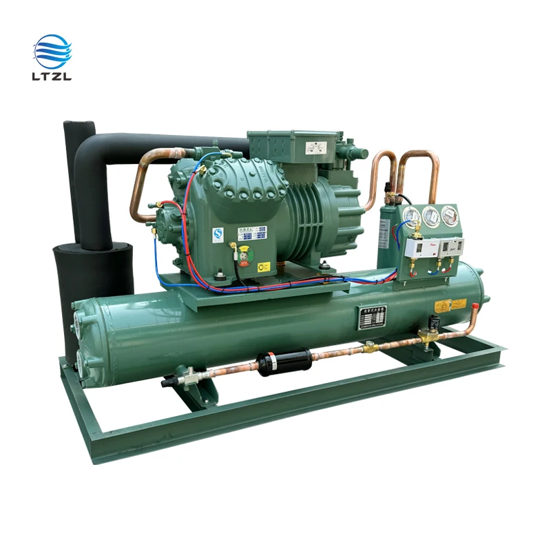 6HP Water Tower Condensing Unit Water Cooled Semi-closed Industrial ...
