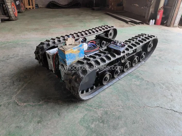 Rubber Track Platform Tracked Chassis Platform Robot Chassis Kit With ...