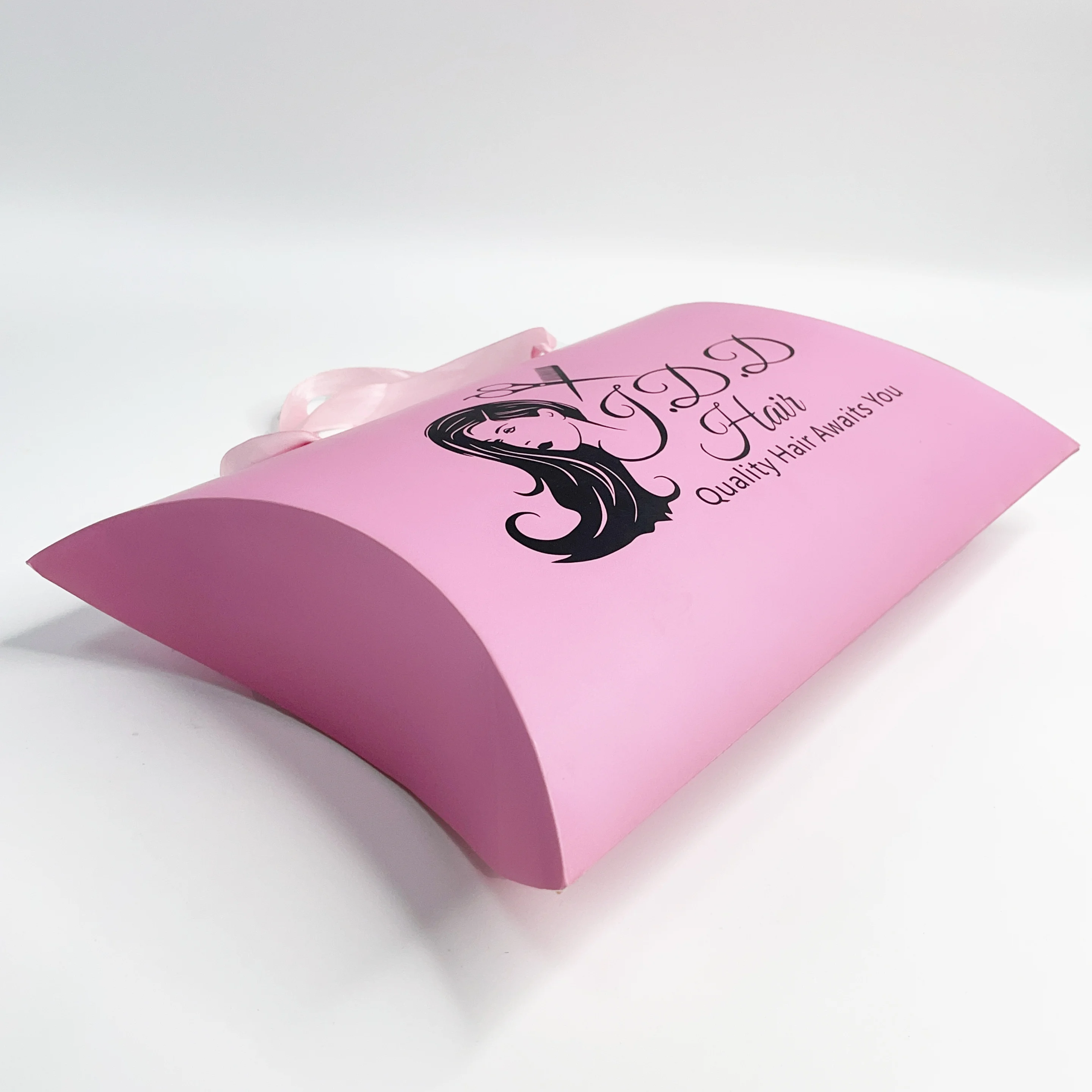 Personalised Custom Logo Hair Extension Wig Packing Paper Box Pillow ...
