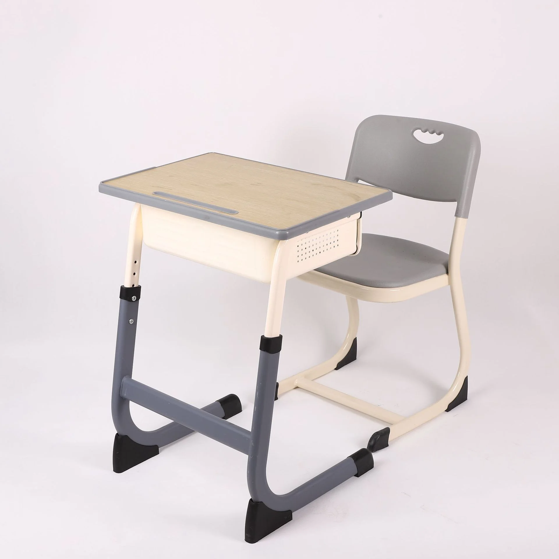 Single Metal Mdf Modern Comfortable Steel Student Classroom Desk And Chair School Furniture ...