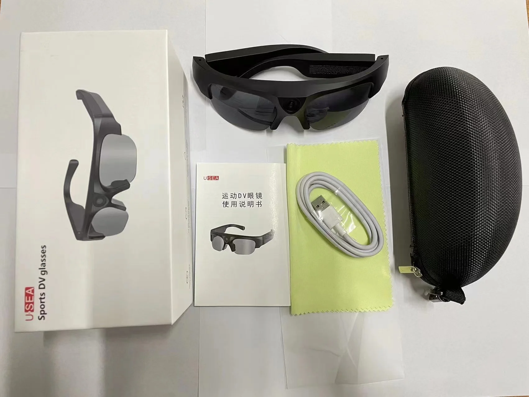 4k Wireless Camera Running Riding Listening Smart 400mah Glasses Blue ...