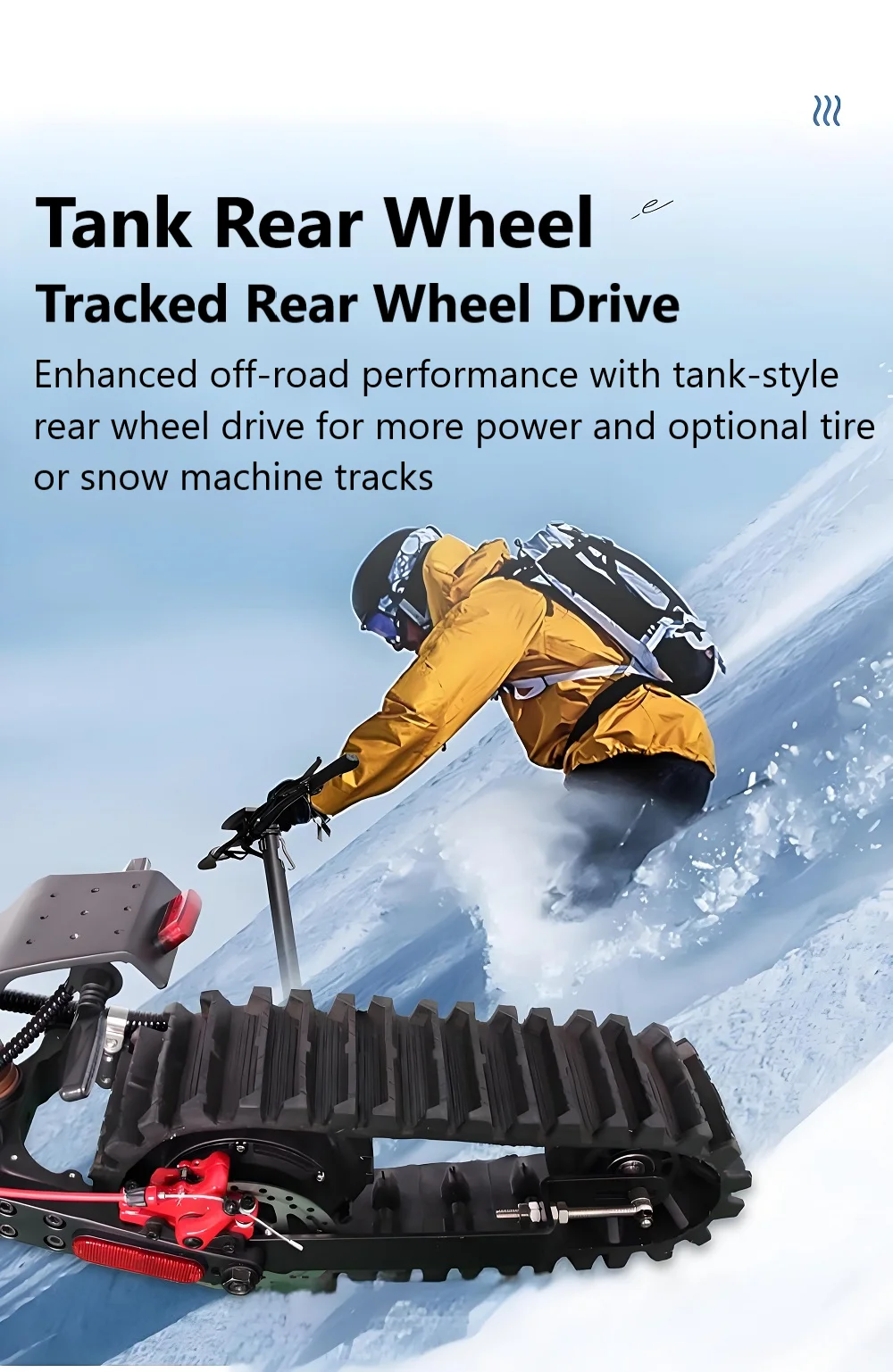 USA Stock 3-in-1 Electric Scooters Electric Snowmobiles Snowmobiles/off ...