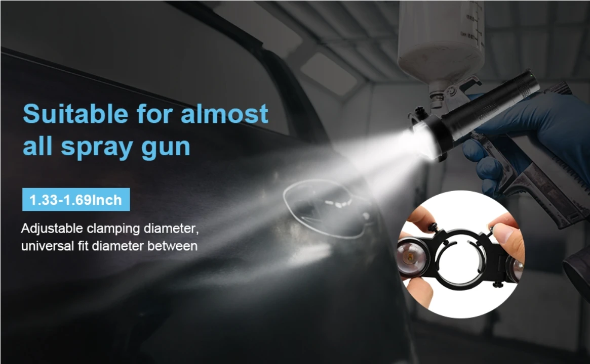 Car Spray Gun Lighting Lamp - Specialized Tool for Paint