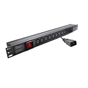 1u Iec Aluminum Series Aluminum 6 Way Pdu With Switch - Buy Pdu,6 Ways ...