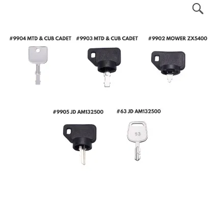 10 Equipment Key Set Snow Blower Keys Lawn Keys Cub Cadn Partset,Troy ...