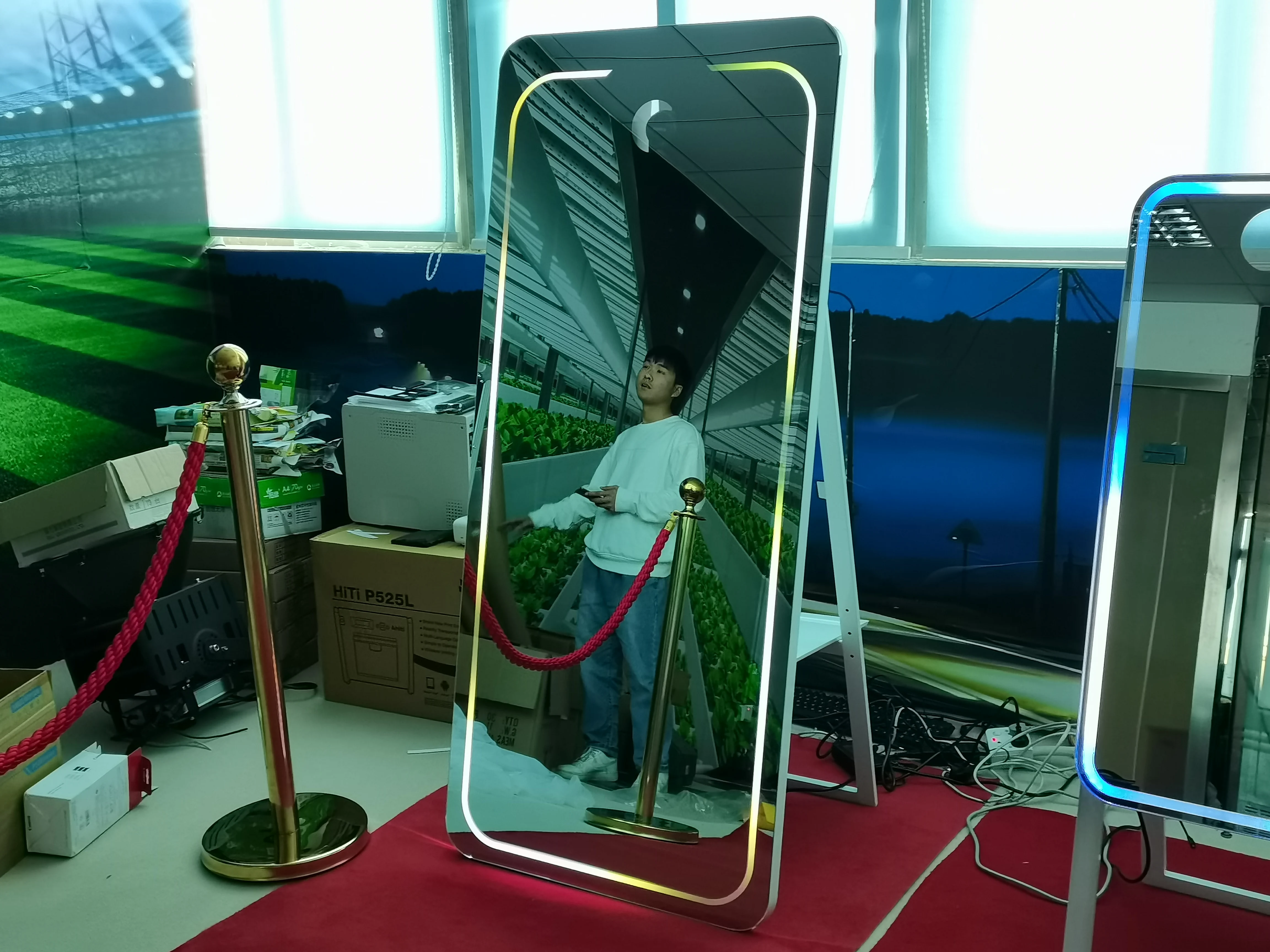 Photobooth Magic Mirror With 4k Tv 1 Set Easy Selfie Mirror Photo Booth ...