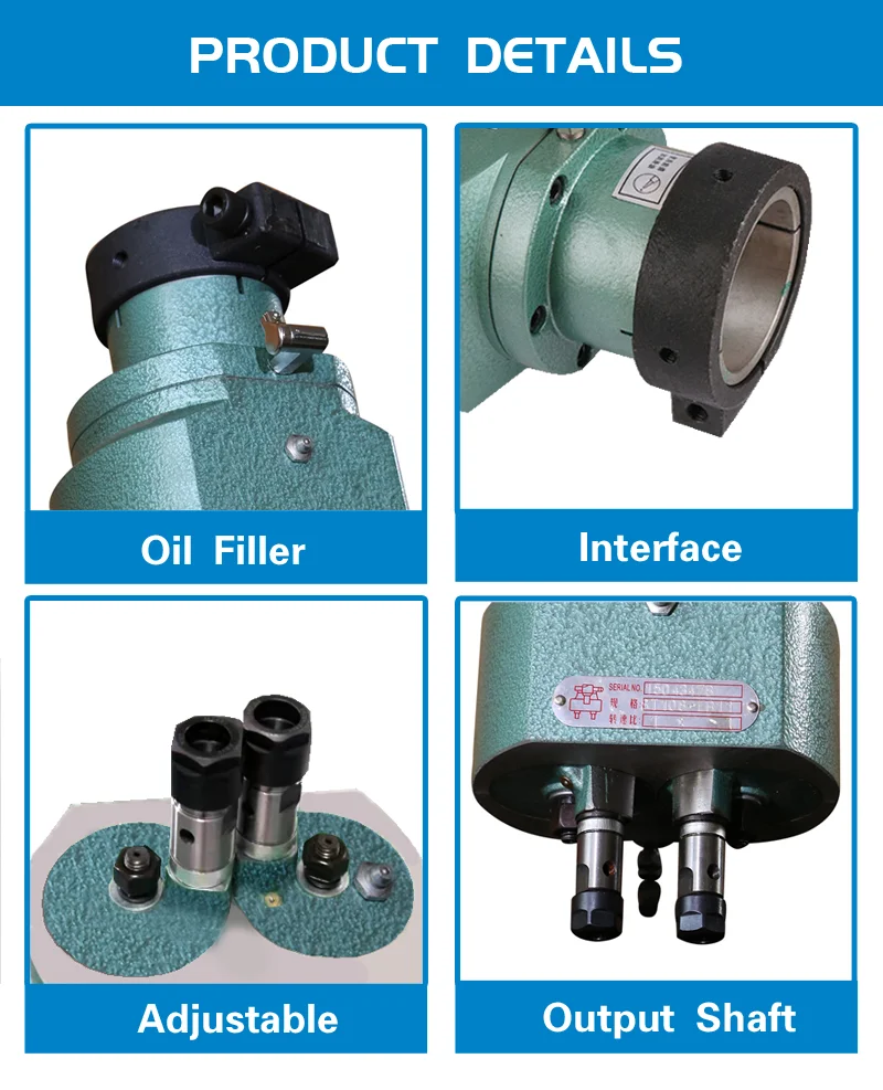 Double Head Machine Tool Spindle - High Efficiency Drilling