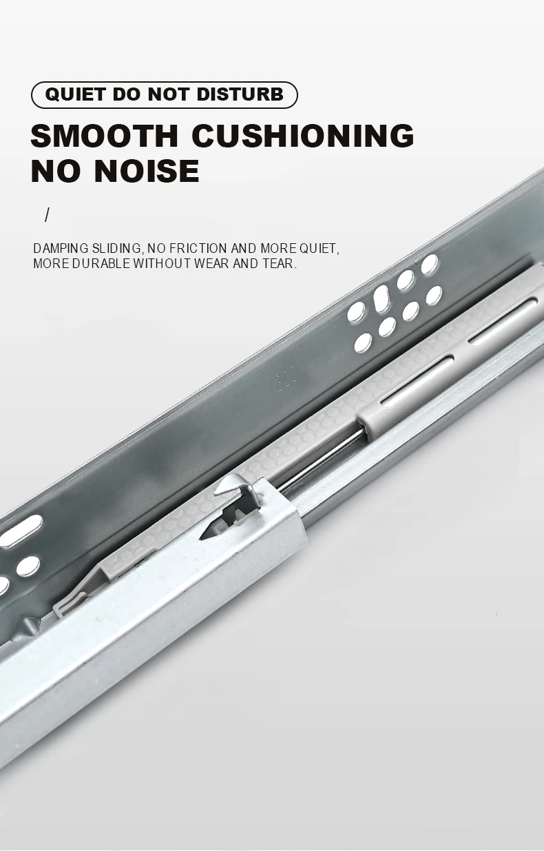 Hidden Slide Smooth Steel Extension Soft Close Undermount Side Mounting ...