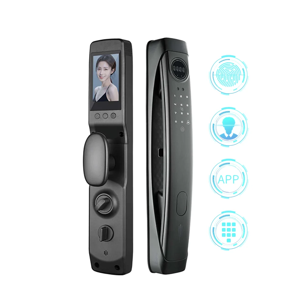 Intercom Face Recognition Smart Door Lock With Bult-in Camera ...