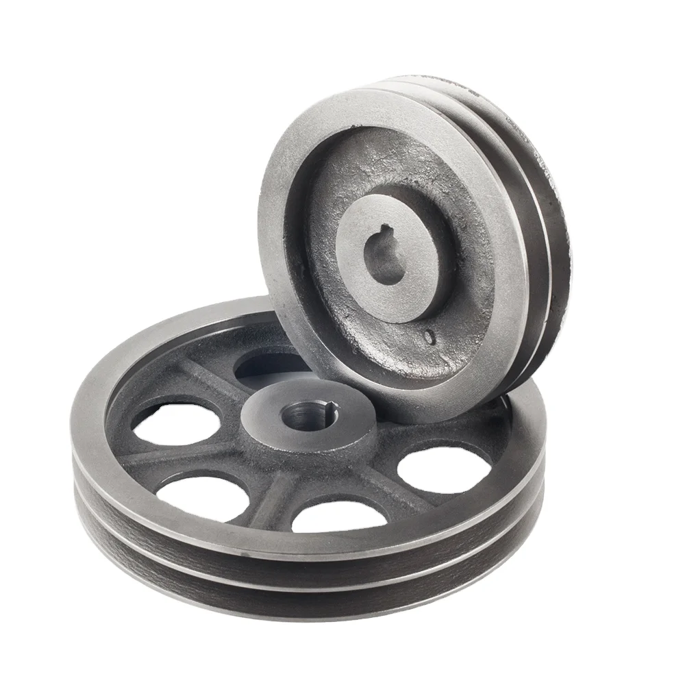 2b Hollow Cast Iron 200-300 Timing Sheave Double Groove Belt Disc ...