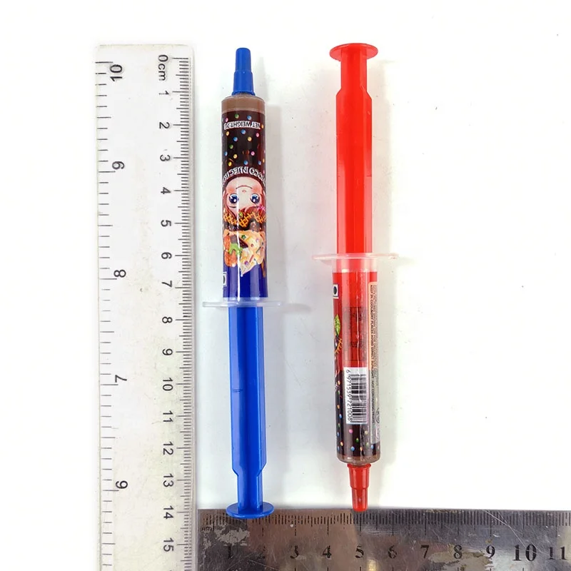 Syringe Shape Injection Candy - Chocolate Jam Liquid