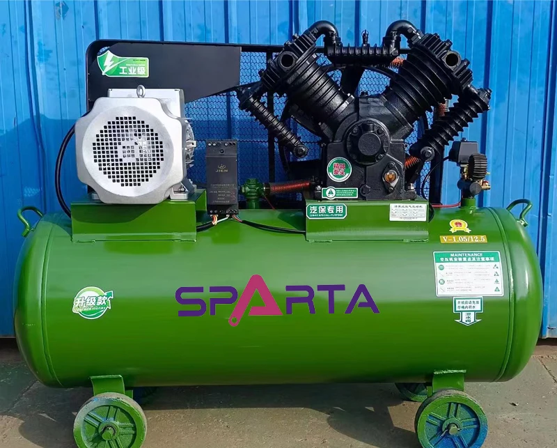 30Cfm 7.5KW 10Hp Cheap Price Portable 8Bar 12Bar Belt Driven Piston Air Compressor with 180L ...