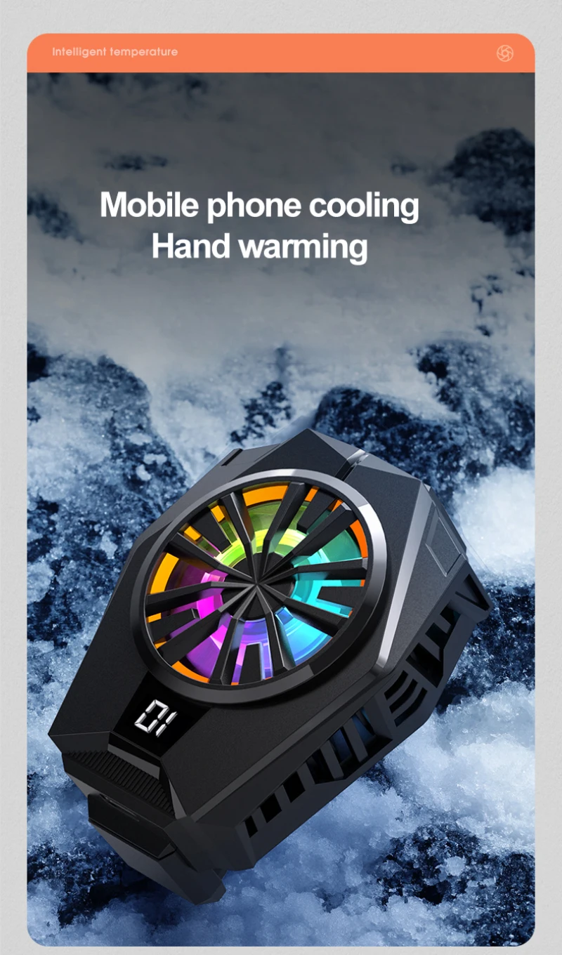 L05 Portable Mobile Phone Cooler External Cell Phone Radiator Game ...