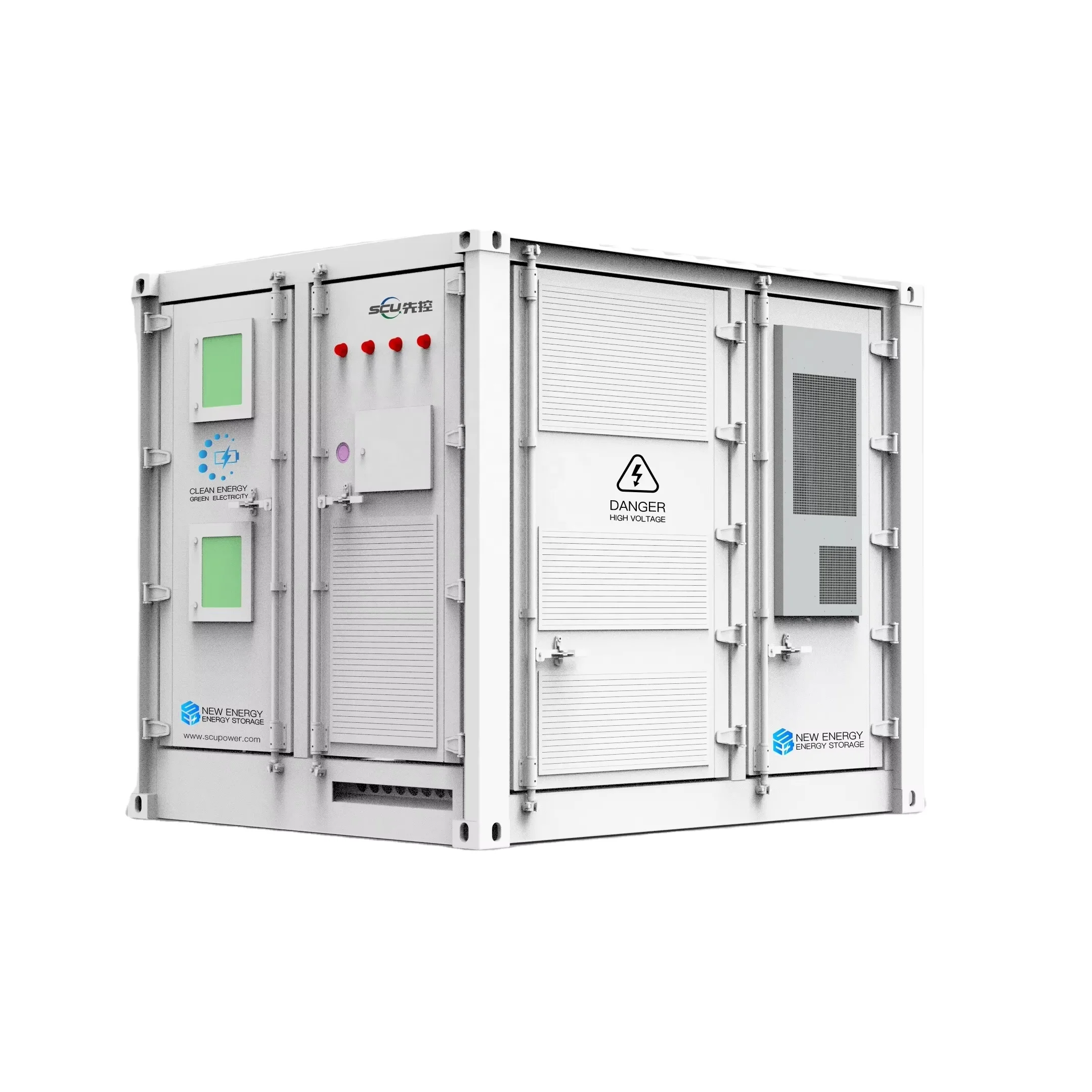 20' Hybrid BESS container 500kW 1MWH combined with 3-phase network ...