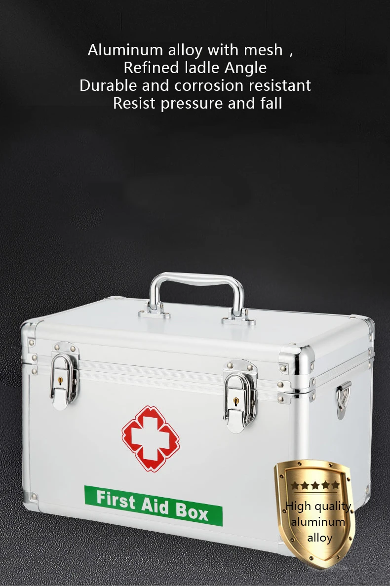 Combination Lockable Emergency First Aid Kit Suitcase With Shoulder ...