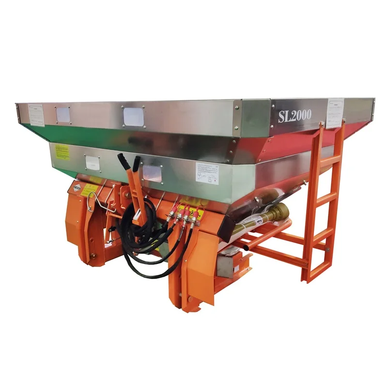 2000L Tractor Mounted Stainless Steel Fertilizer Spreader