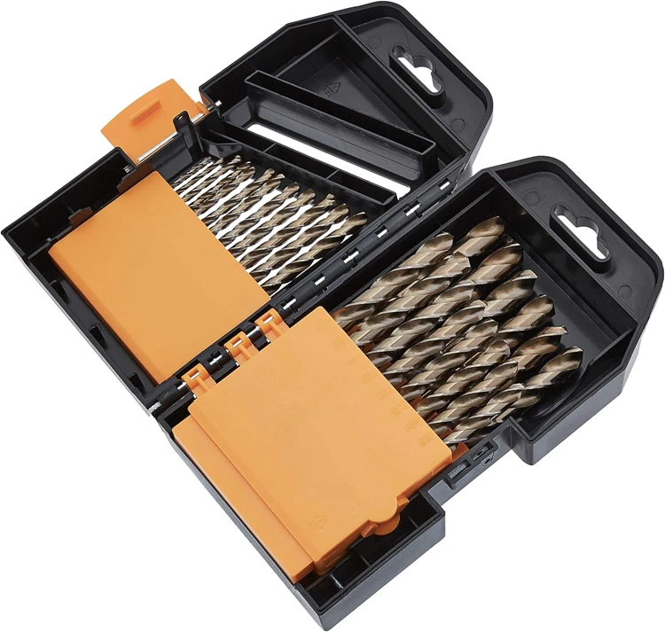 Mini Drill Machine Set 29 Pieces Tool Box Hand Tool Steel Drill Bit Set ...