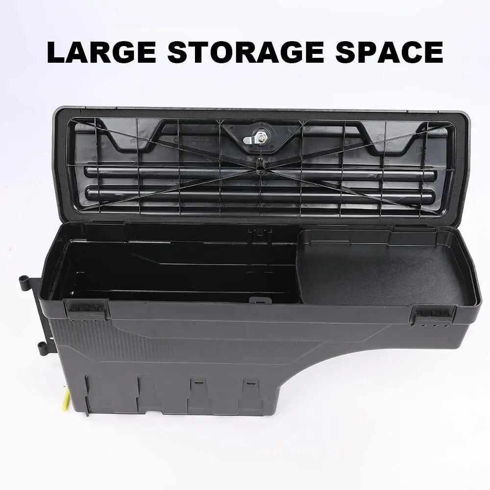 Hot Sale Universal Storage Box Black Plastic Tool Box For Pickup Truck ...
