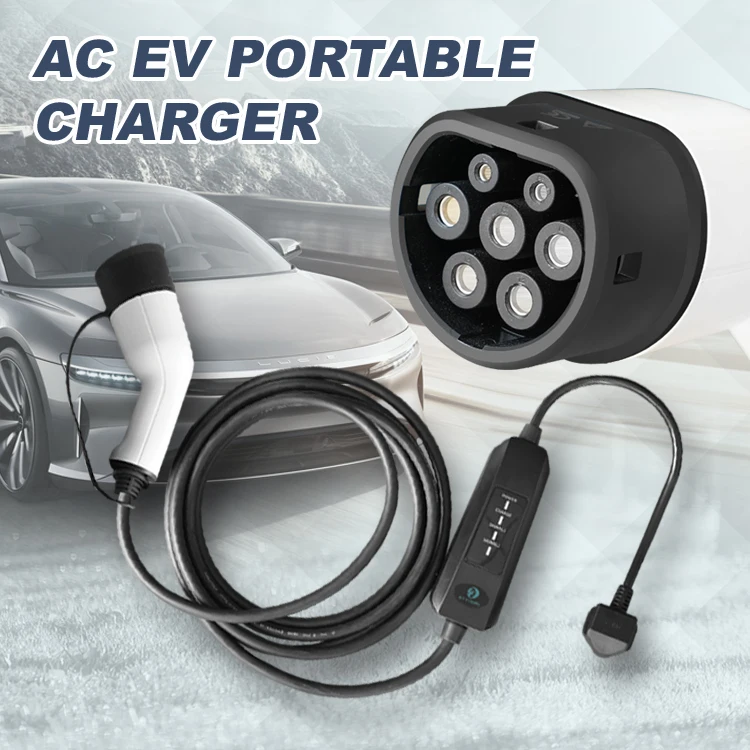 Ac Portable Ev Charging Station 16a Portable Ev Charger Electric Car ...