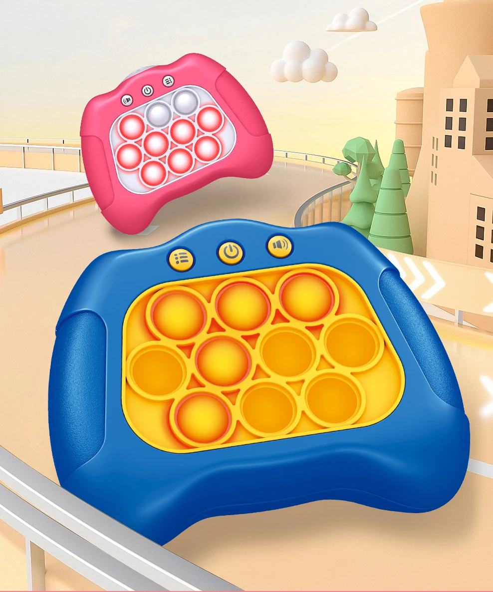 Children's Silicone Puzzle Quick Push Game Machine Toy For Kids Press ...