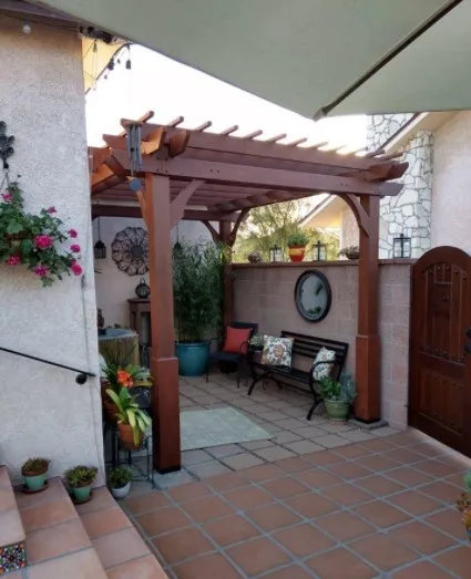 Outdoor Waterproof Wood Pergola - Eco-Friendly Garden Gazebo