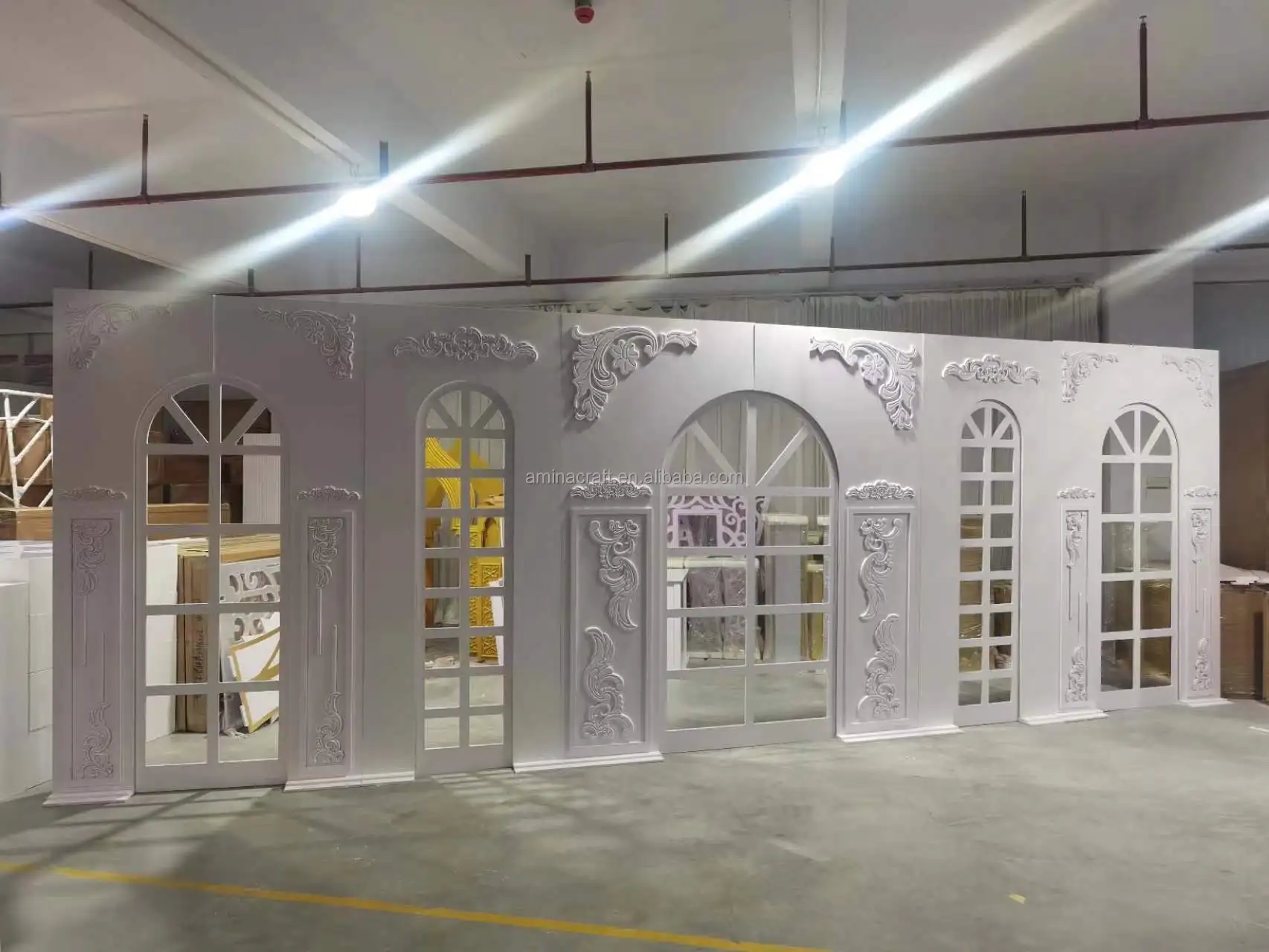 Amina Craft White Pvc Backdrop Wedding White Acrylic Wedding Backdrop ...