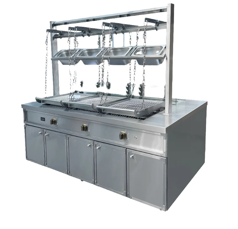 Best Selling Gas Commercial Stainless Steel Chain Barbecue Grill Stove ...